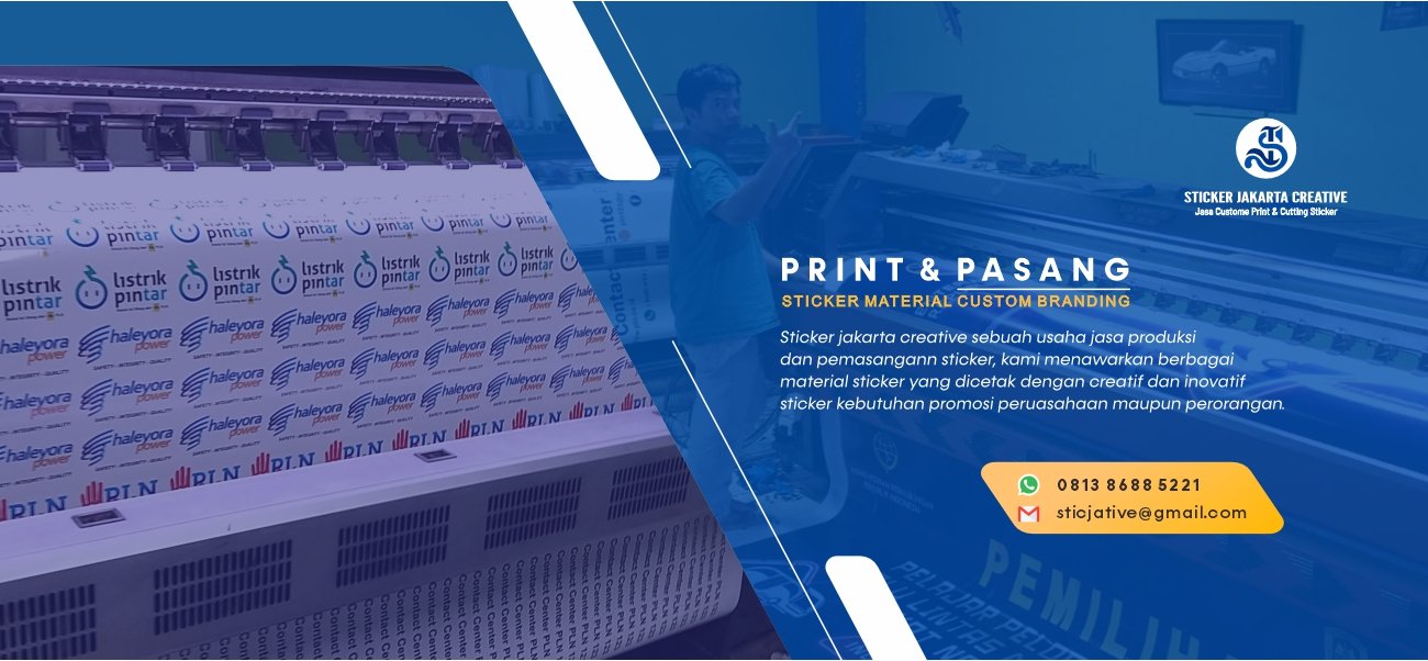 Sticker Jakarta Creative | Jasa Custom Cutting & Printing Sticker