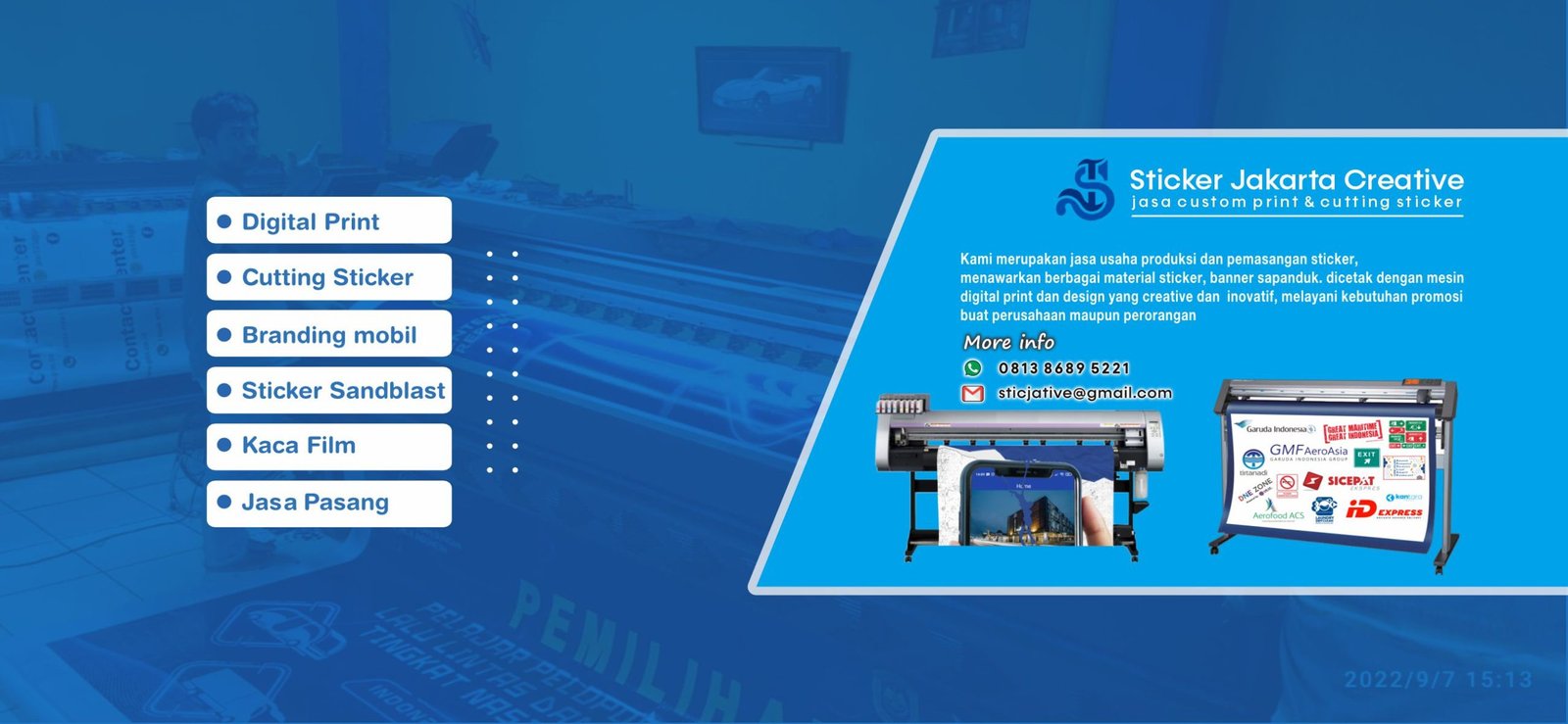 Sticker Jakarta Creative | Jasa Custom Cutting & Printing Sticker